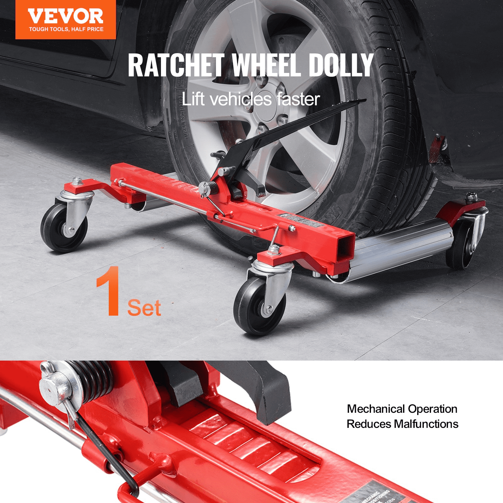 Vevor JTSLSBYC1J15C4BCJV0 1500 lbs Heavy Duty Vehicle Positioning Wheel ...