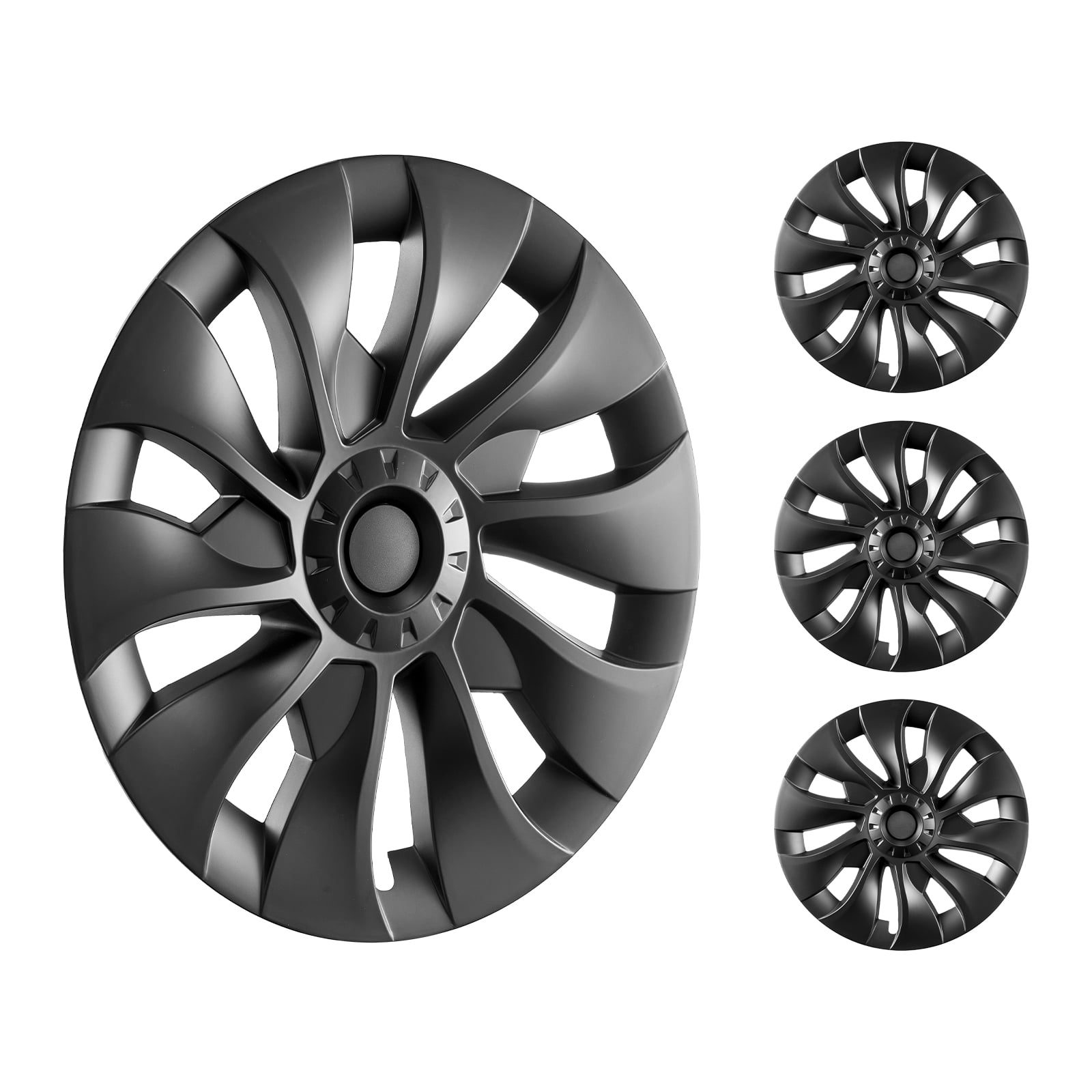 VEVOR Wheel Rim Cover Hubcaps, 18 in, 2017-2023 Model 3 Fully Fit ...