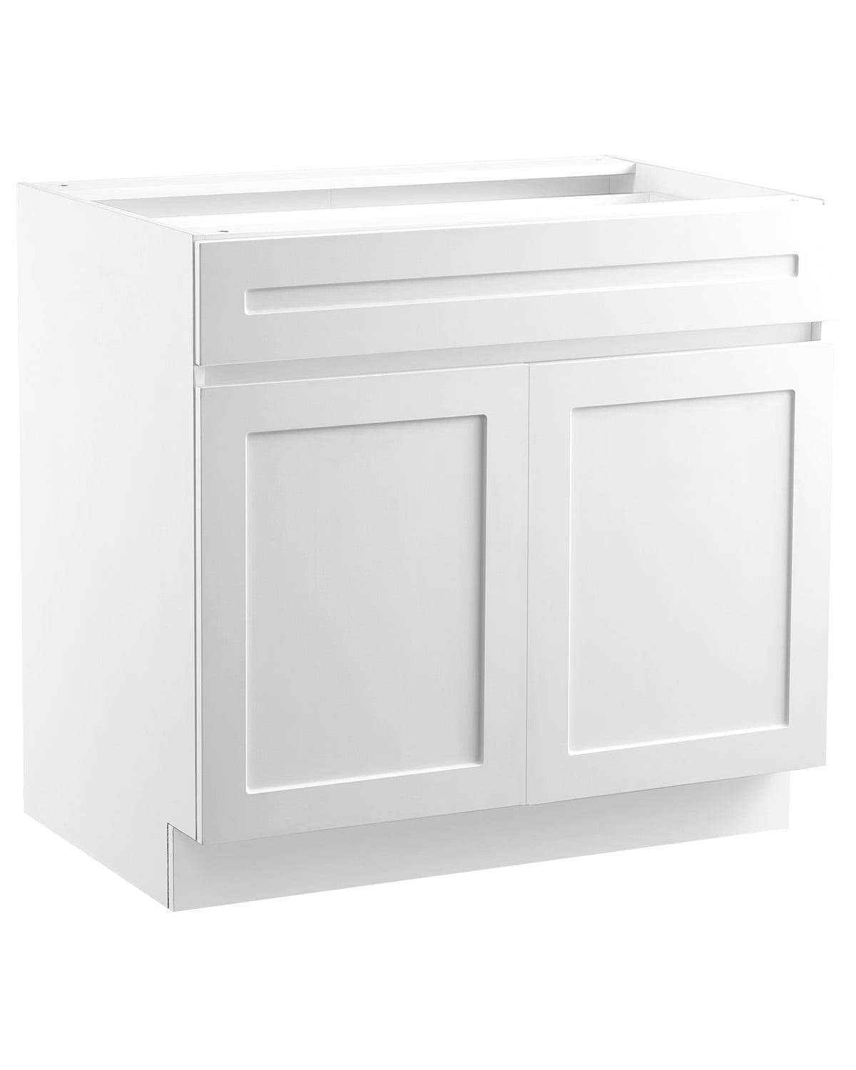VEVOR White Shaker Base Cabinet with Drawer, 30-Inch Unassembled Drawer ...