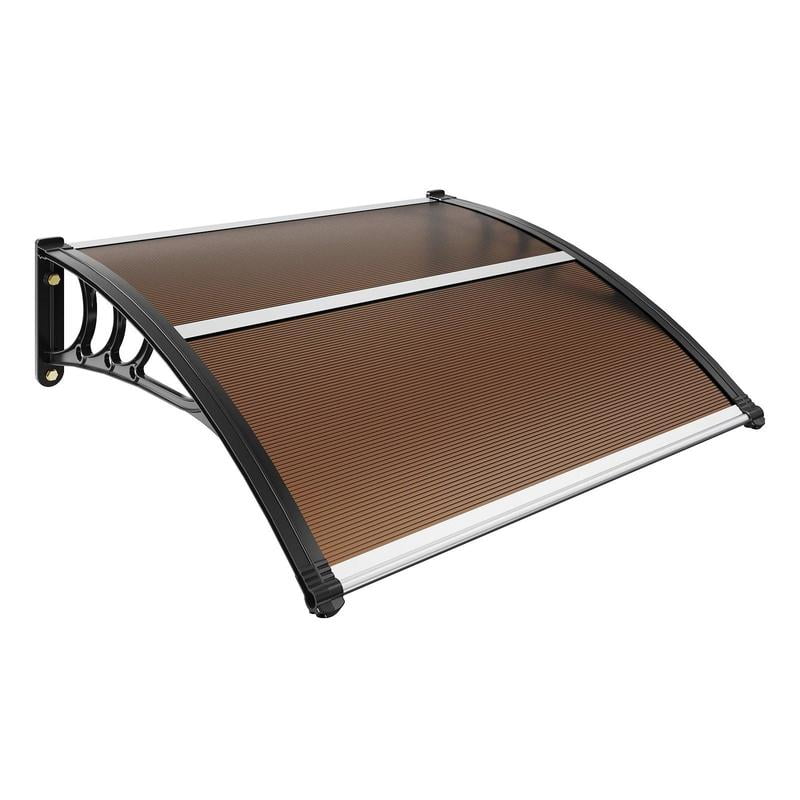 VEVOR Window Door Awning Canopy 40" x 40", UPF 50+ Polycarbonate Entry ...