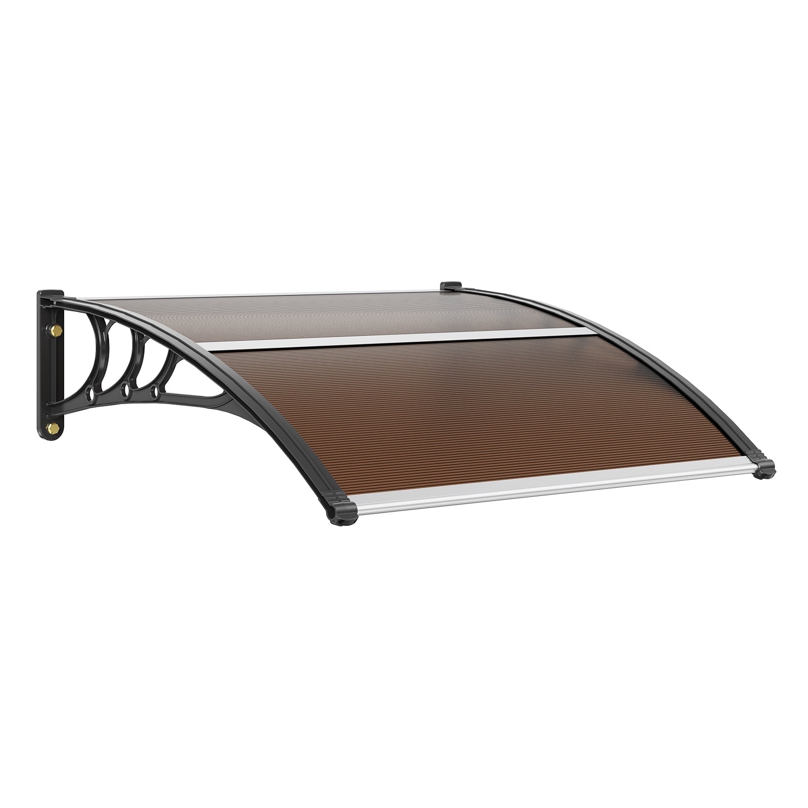 VEVOR Window Door Awning Canopy 40" x 40", UPF 50+ Polycarbonate Entry ...