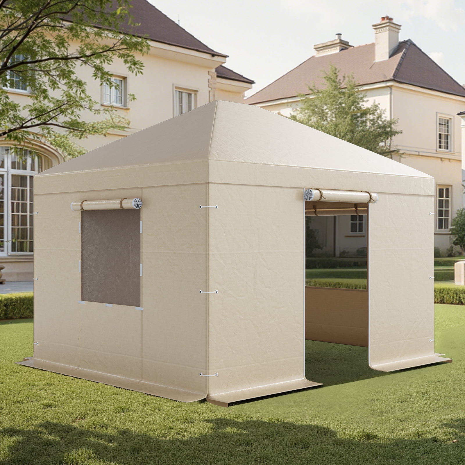 VEVOR Winter Gazebo Cover Fits 10 x 12 ft Hardtop Gazebos, All-Weather ...