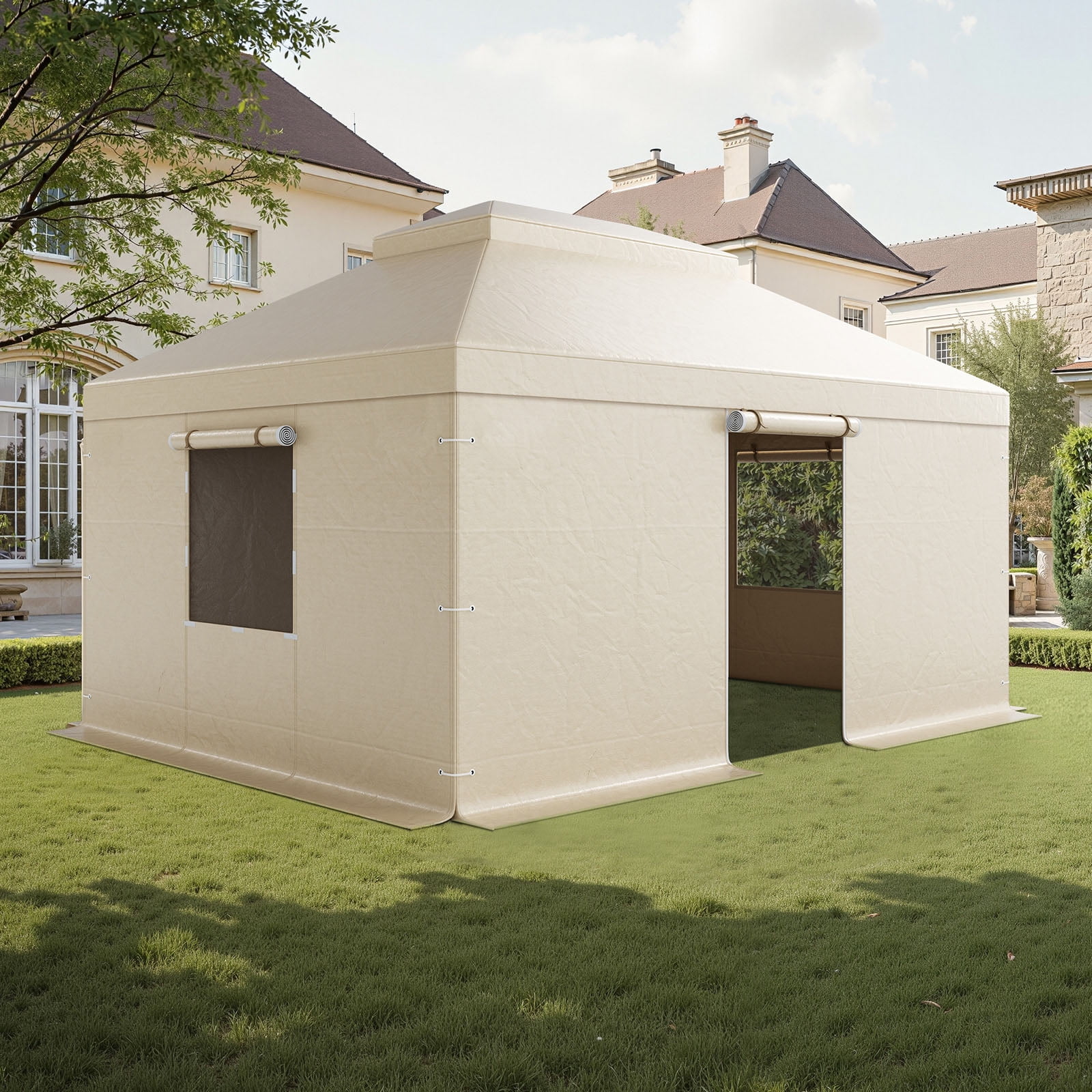 VEVOR Winter Gazebo Cover Fits 12 x 16 ft Hardtop Gazebos, All-Weather ...