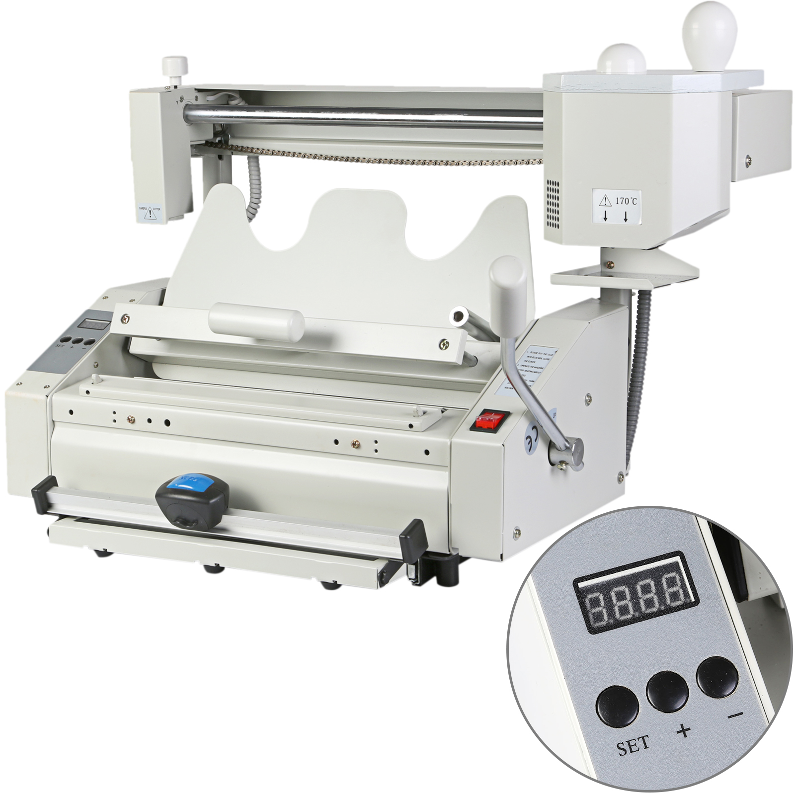 INTSUPERMAI Electric Durable Glue Binding Wireless Hot Thermal Book Binder for Paper Leather ...