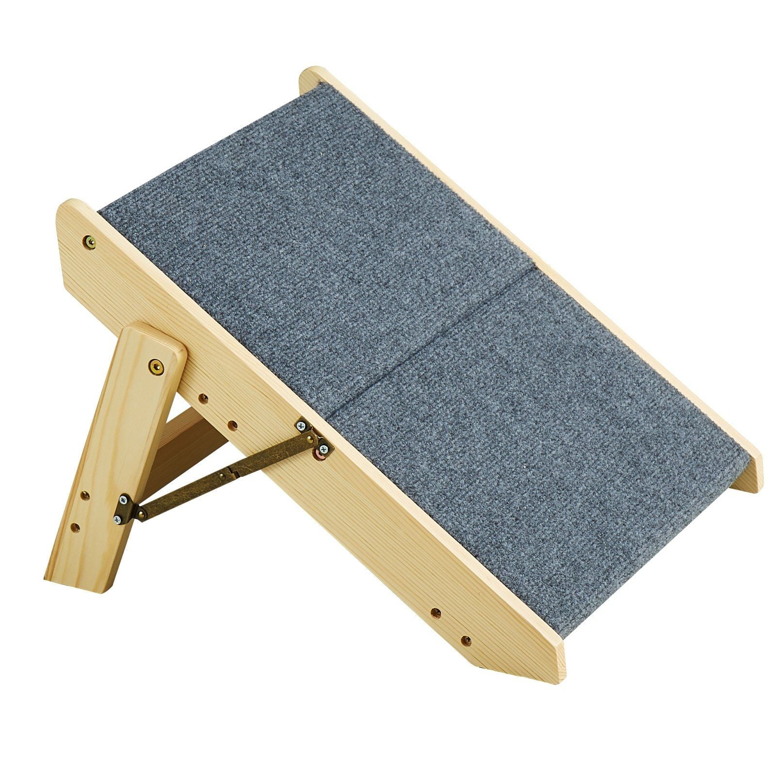 VEVOR Wood Pet Stairs/Pet Steps 2-in-1 Foldable Wooden Dog Stair for ...