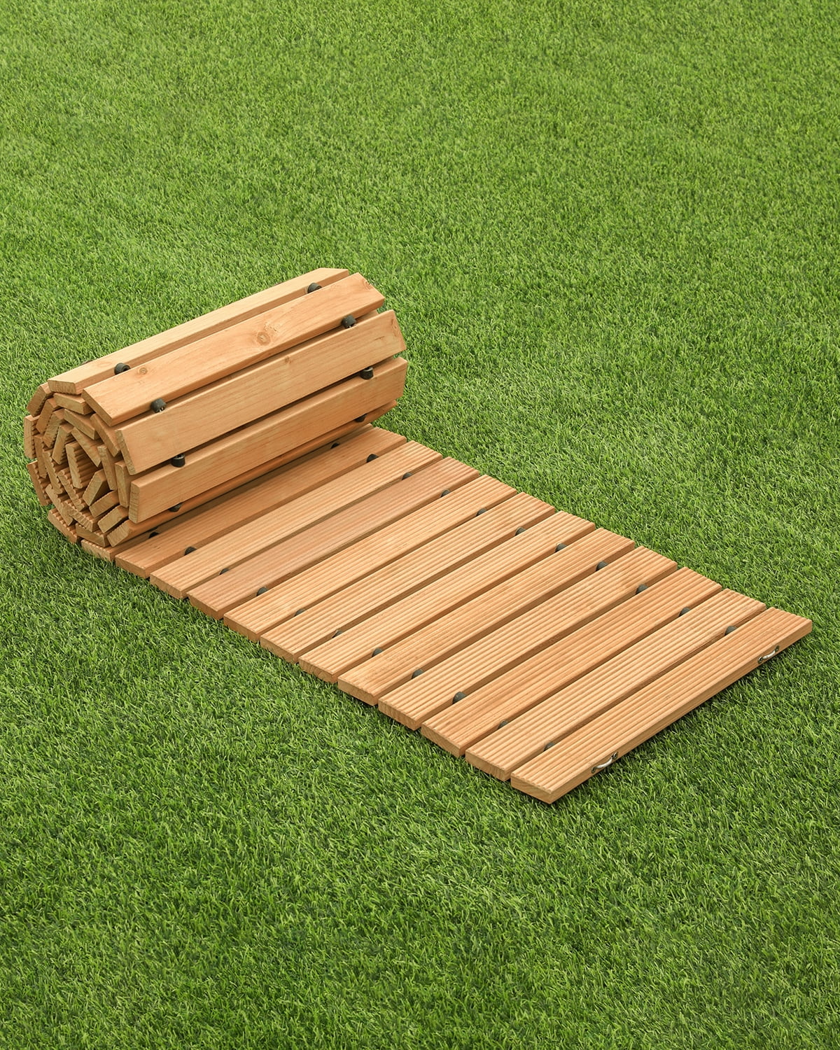 VEVOR Wooden Garden Pathway, 8 ft L x 17 in W, Non-Slip Straight Garden ...