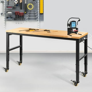 Montezuma MSF4829B Adjustable Height Workbench Frame, 29-41 In ...