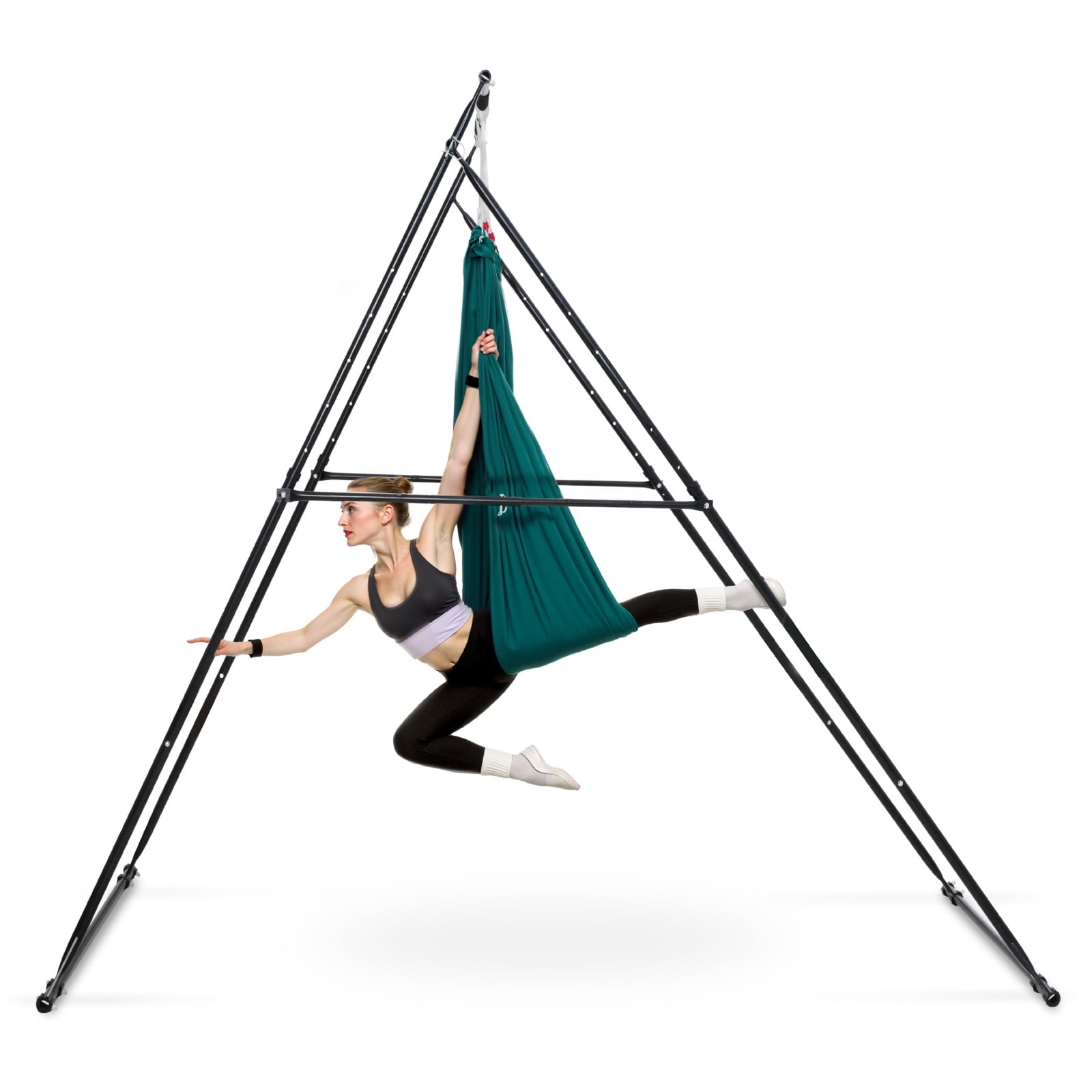 VEVOR Yoga Stand Frame, Max 440.9 lbs Load Swing Stand, Triangular ...