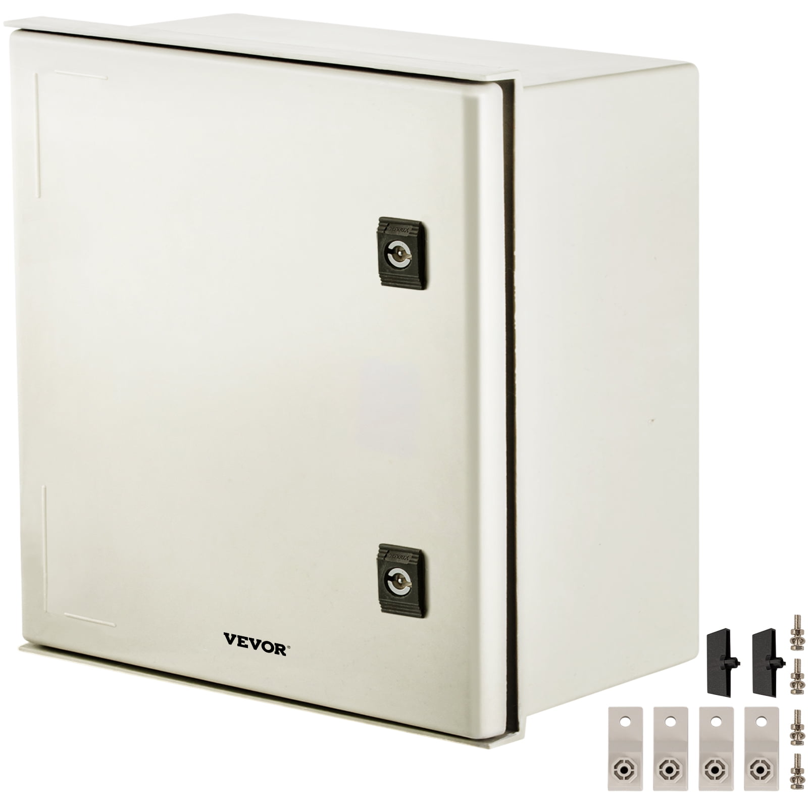 VEVORFiberglass Enclosure 15.7 x 15.7 x 7.9" Electrical Enclosure Box ...