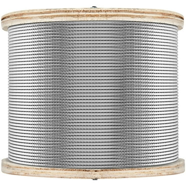 BENTISM T304 Stainless Steel Cable Steel Wire Rope 1/16" 328 ft 7x7 ...