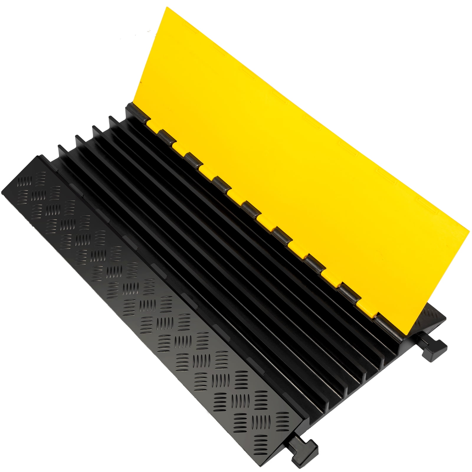 VEVOR 5 Channel Driveway Rubber Speed Bumps, Heavy Duty 18000 LBS ...