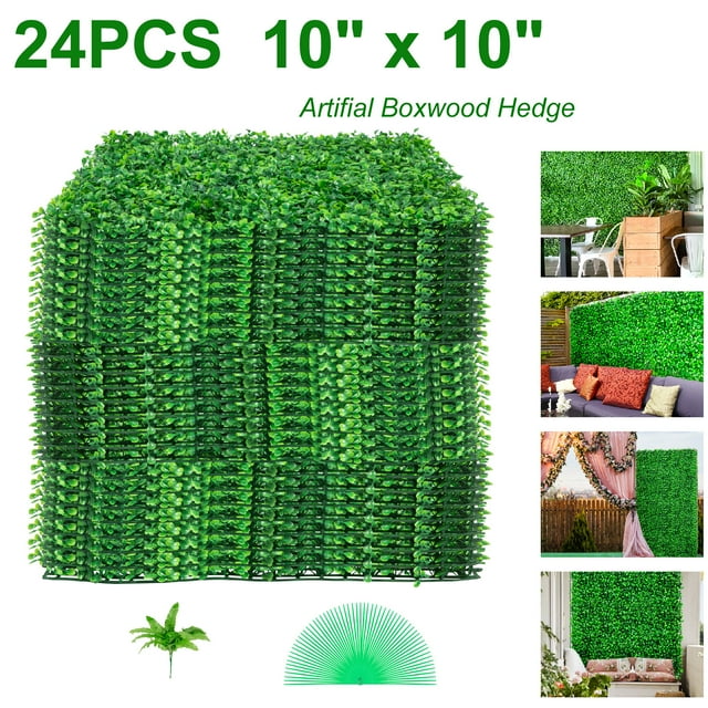 Free Shipping! VEVORbrand 24 PCS 10" x 10" Grass Wall Artificial ...