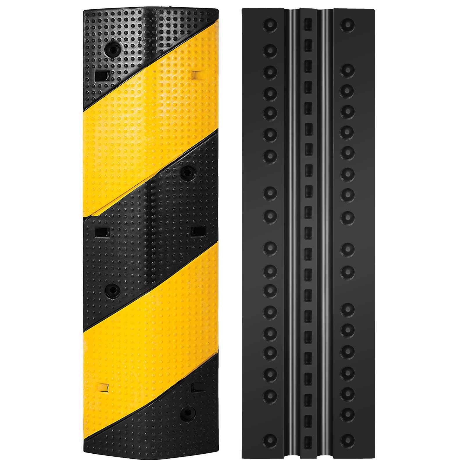 Free Shipping! VEVORbrand 3 Feet of 2-Channel Rubber Speed Bump ...