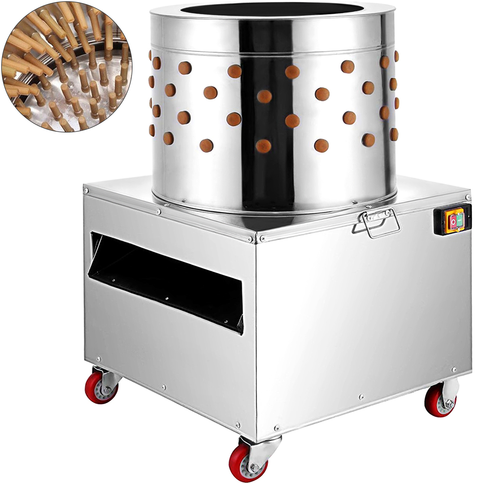 Little Giant 60 Pound Feed Heavy Duty Poultry Chicken Gravity Feeder (2 ...