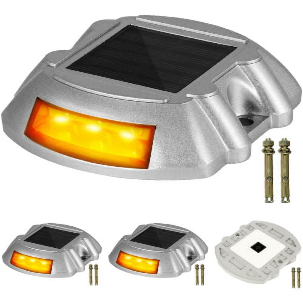 VEVORbrand Driveway Lights 4-Pack, Solar Driveway Lights with Switch ...
