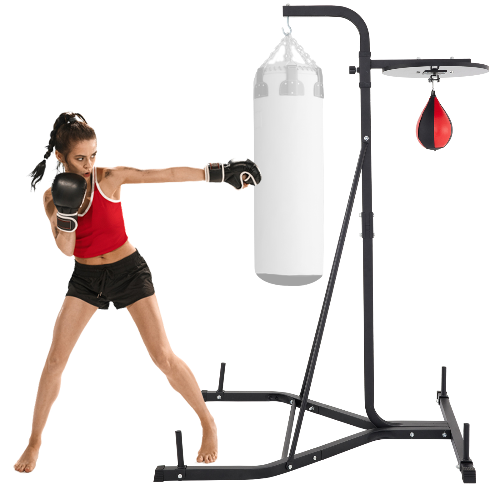 Invincible Professional Heavy Bag Stand with Adjustable Speed Bag ...