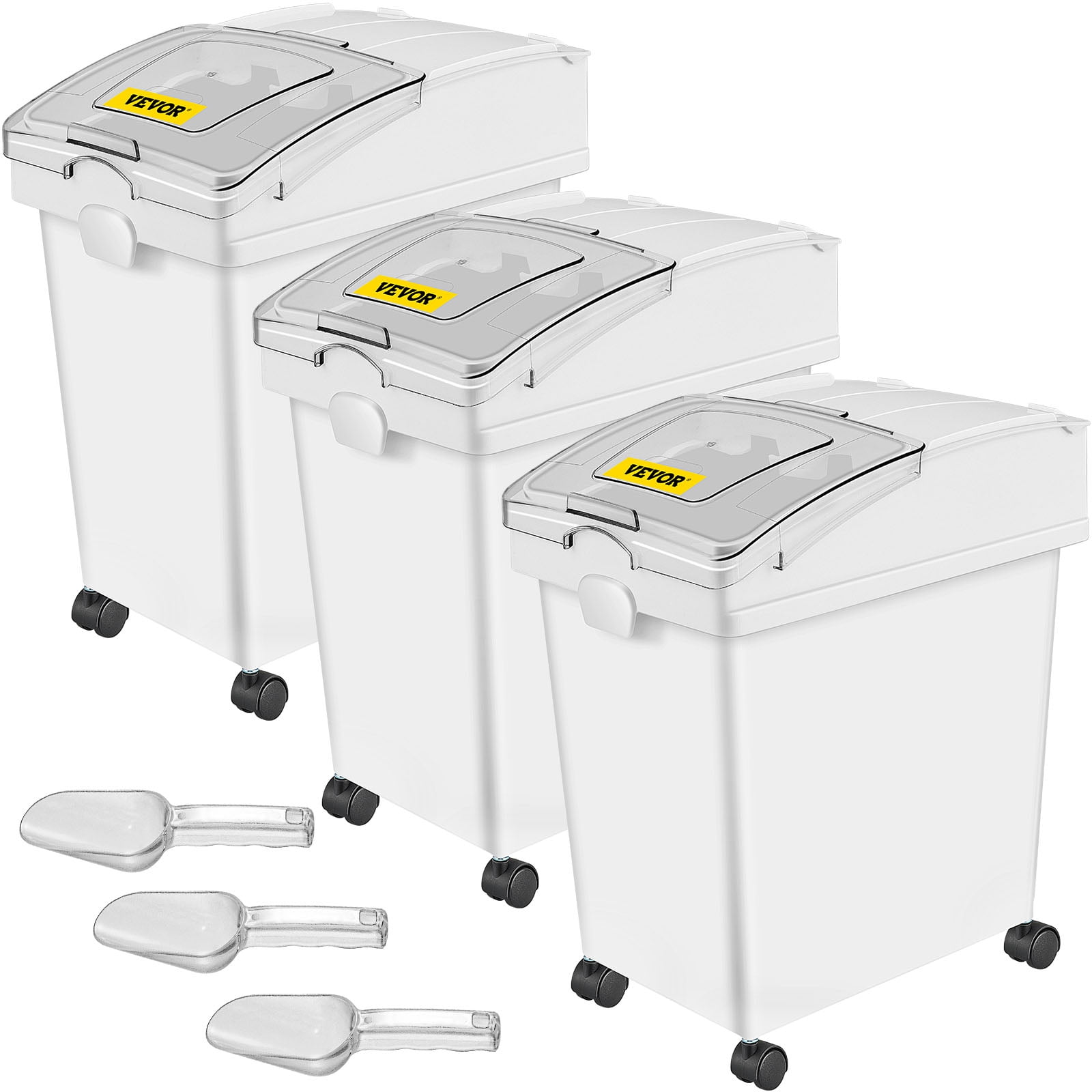 VEVORbrand Ingredient Bin, 6.6 Gallons Capacity Ingredient Storage Bin ...