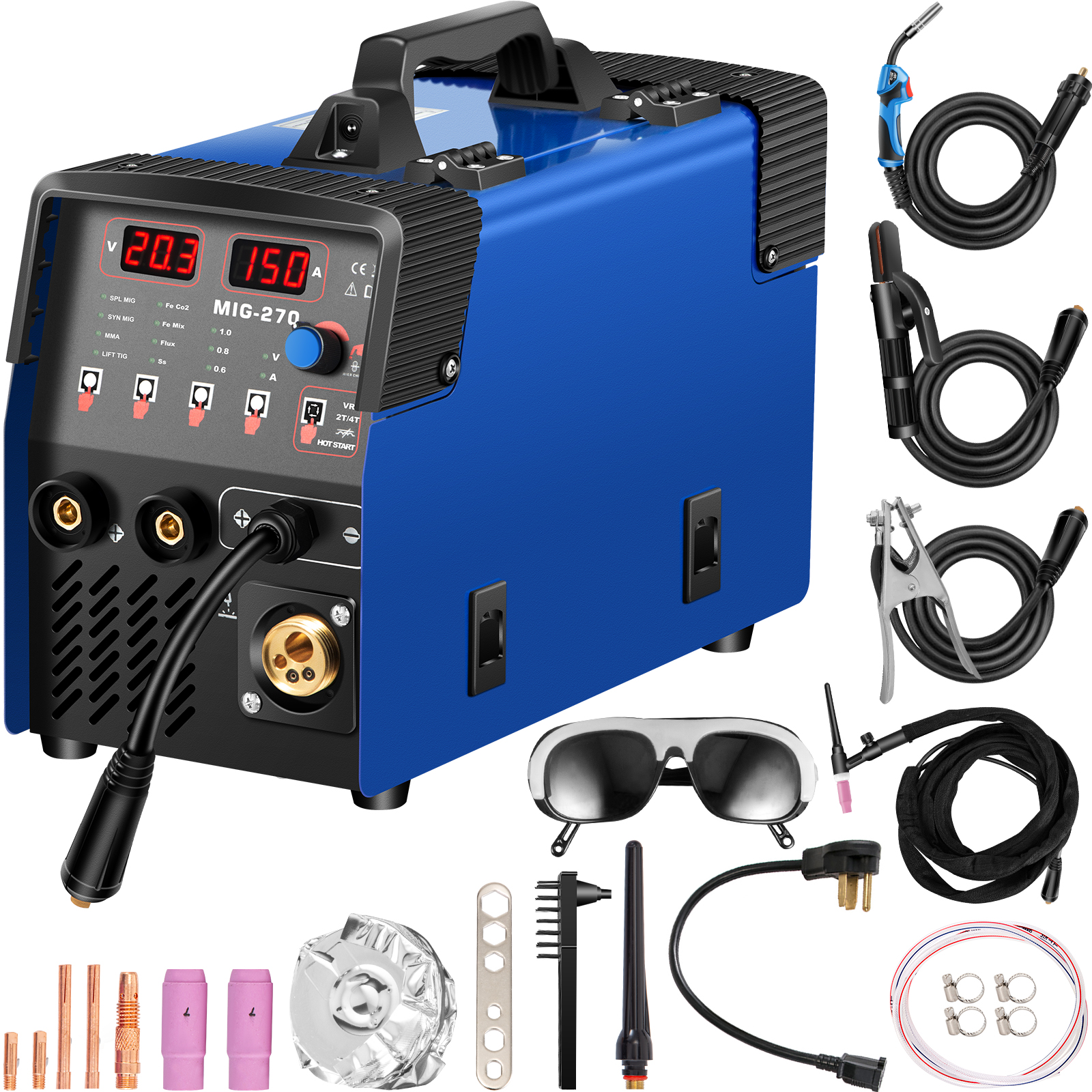 VEVORbrand MIG Welder 270A Welding Machine 3 in 1 Combo MMA/MIG/LIFT ...