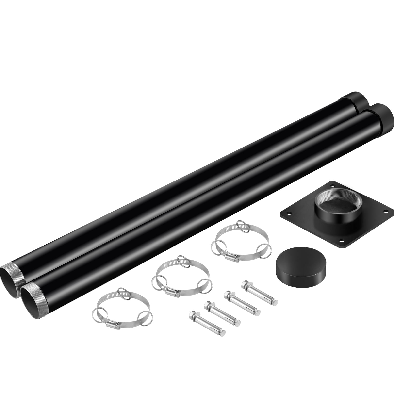 VEVORbrand Sun Shade Post, 85" Shade Sail Post, 3" Diameter Sail Pole ...