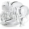 VEWEET Elegant Dinnerware Sets, Modern 40 Pieces Kitchen Dinner ...