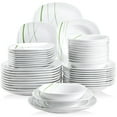 VEWEET, Series AVIVA, 48-Piece Porcelain Dinnerware Set, Ivory White ... VEWEET, Series AVIVA, 48-Piece Porcelain Dinnerware Set, Ivory White ...