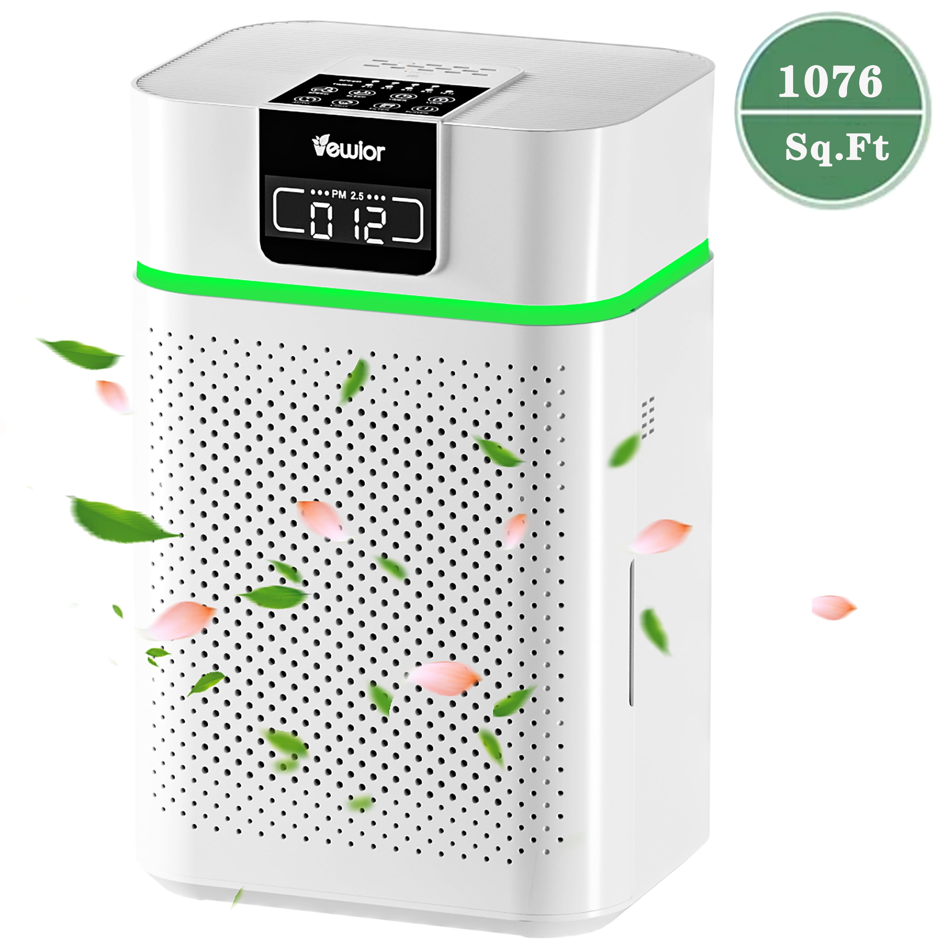 VEWIOR Air Purifiers for Home with HEPA 13 Filter, Room Up to 1076 Sq ...