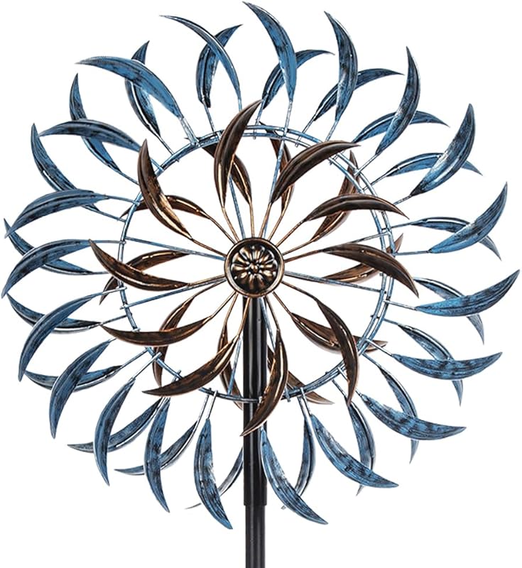 VEWOGARDEN Garden Decor Wind Spinners, Small Waterproof Metal Pinwheels ...