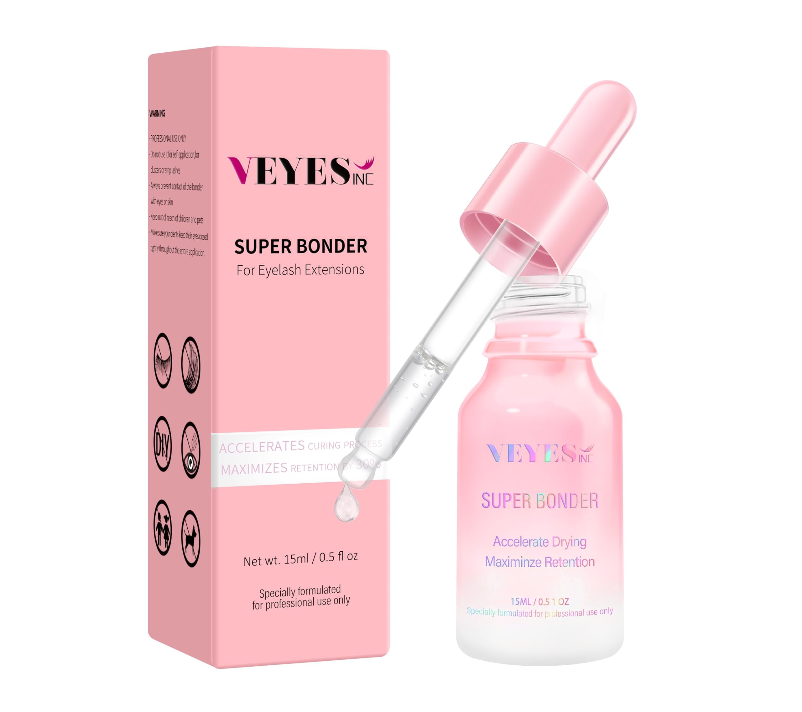 VEYES INC Super Lash Bonder for Eyelash Extensions. Glue Accelerator ...