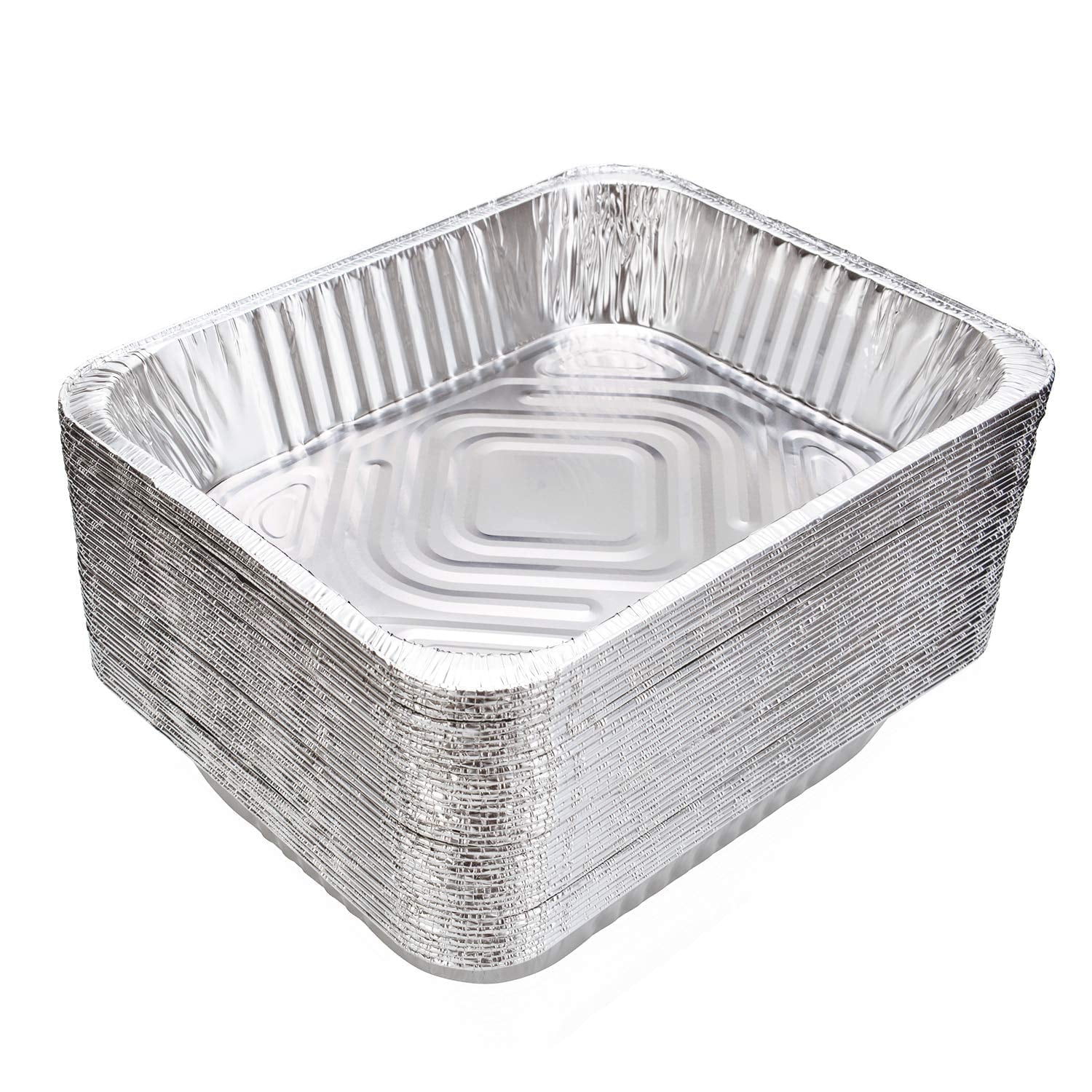 VEZEE 9x13 Half Size Aluminum Disposable Pans - Serve Various ...