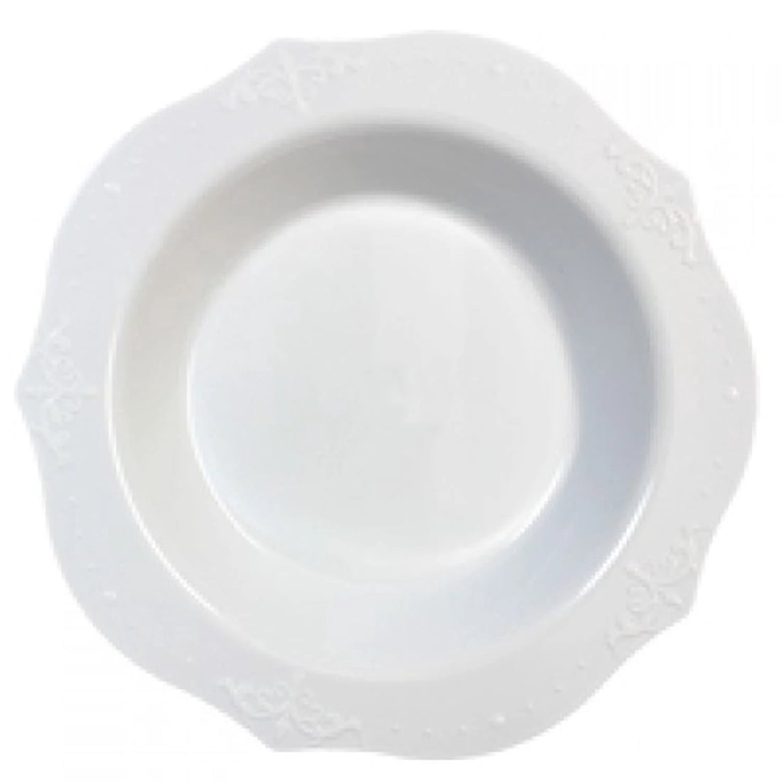 VEZEE Antique Collection Plastic Bowls White 12 oz Pack of 80 - Walmart.com