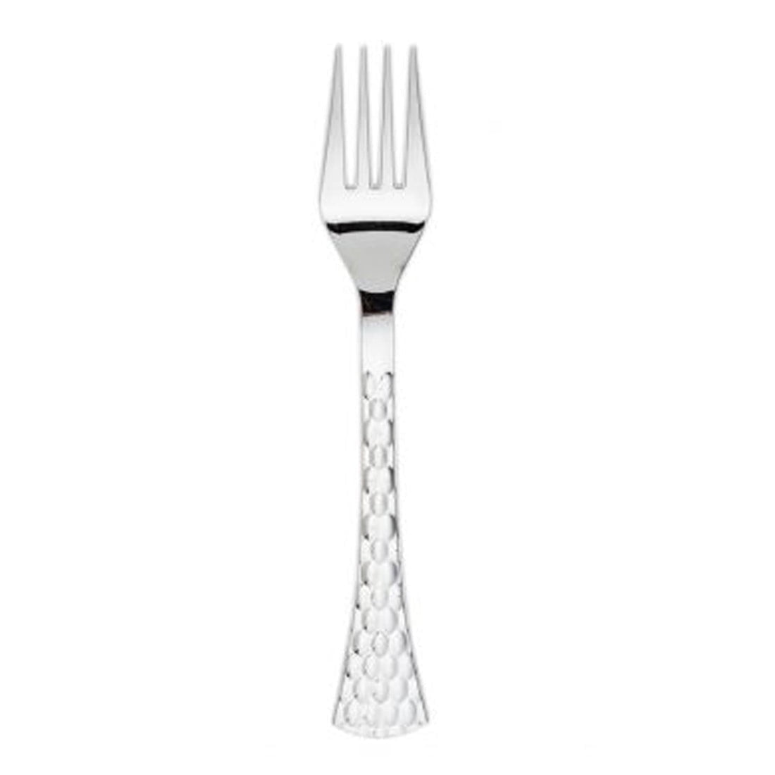 VEZEE Glamour Collection Extra Heavyweight Disposable Forks Silver Pack ...