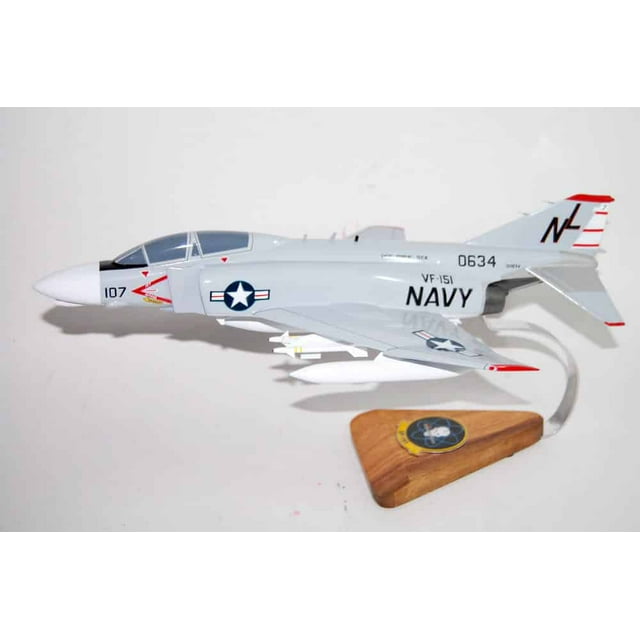 VF-151 Vigilantes F-4b (1965) Model, 1/42 (18") Scale, Mahogany, Navy ...
