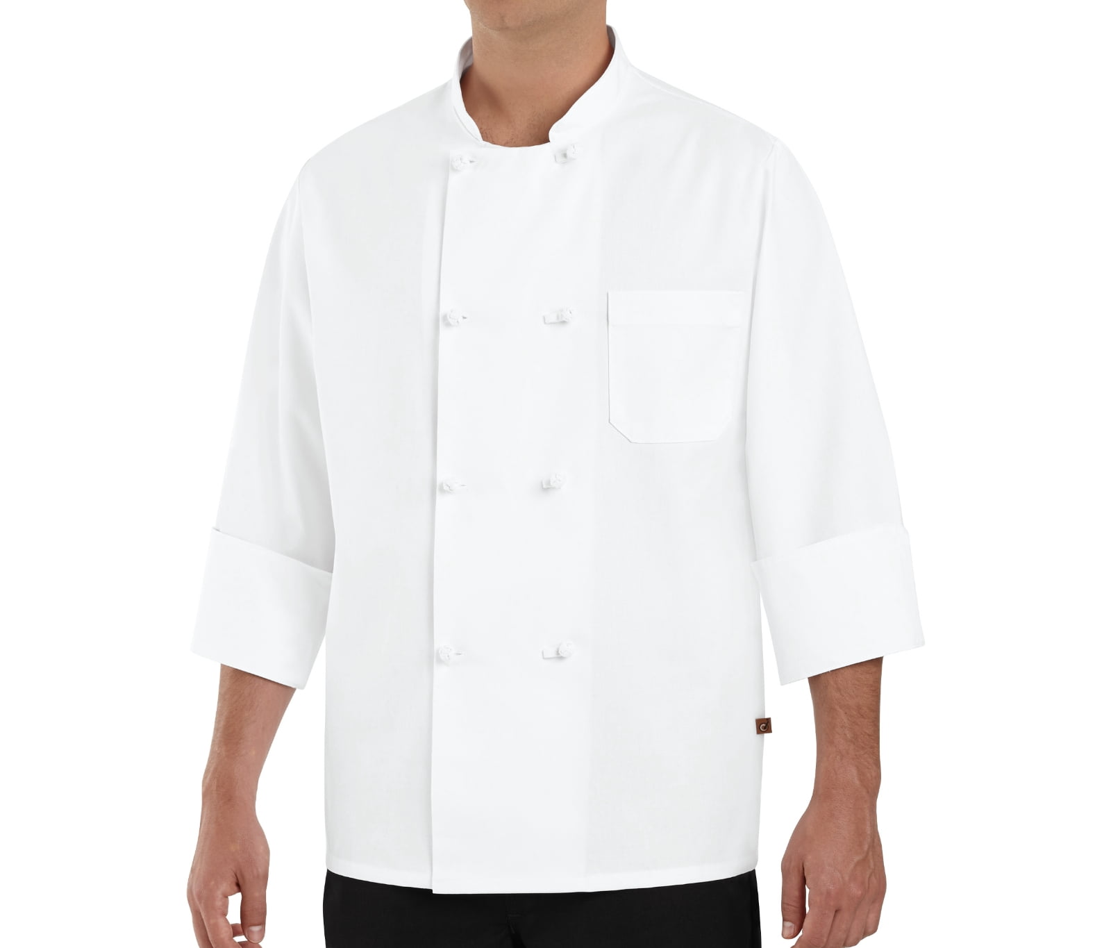 Chef Designs - New MmF - Eight Knot Button Chef Coat - Walmart.com