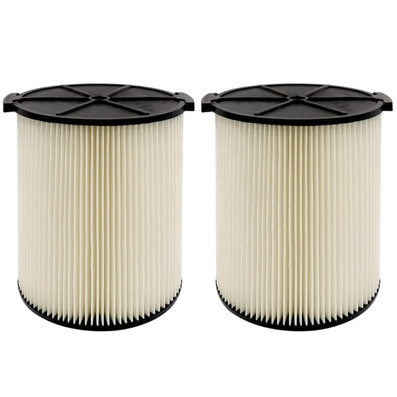 Ridgid VF4000 Filter, 2 Pack, for 5-20 Gal Wet Dry & 6-9 Gal Husky Vacs ...