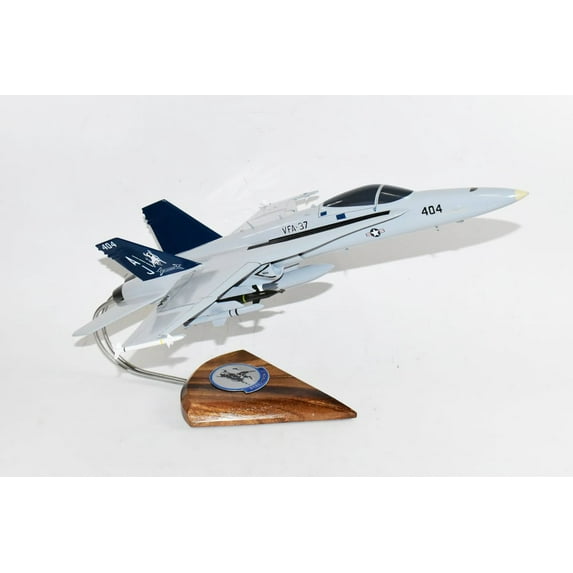 VFA-37 Ragin Bulls 2017 FA-18C Model, Navy, 1/37th (18") Scale, Mahogany - Walmart.com