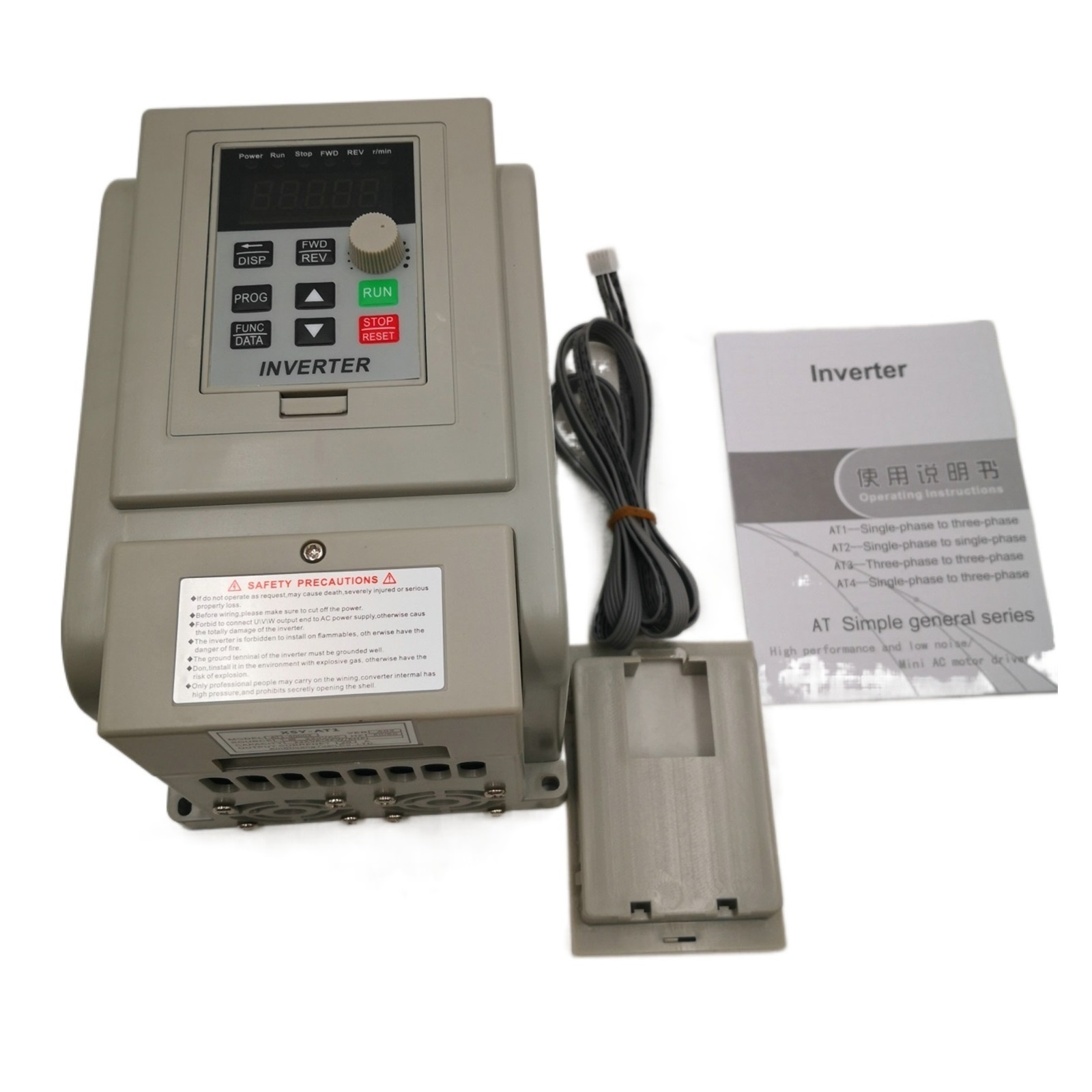 VFD 1.5KW/2.2KW/4KW Inverter Frequency Converter Single-Phase Input And 3-220 Output Motor Speed ...