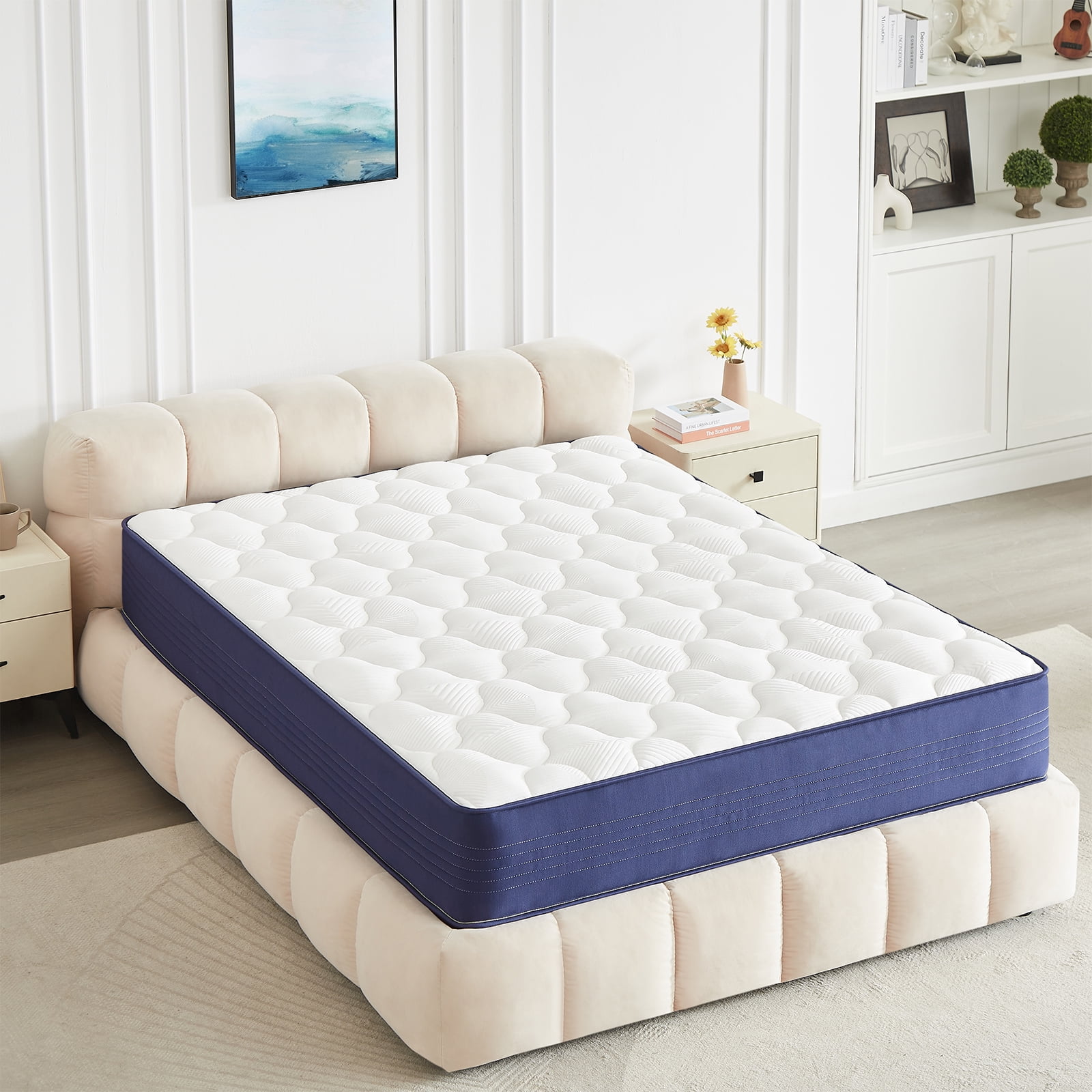 VFD 12 inch Full Size Hybrid Mattress - Medium Firm, Memory Foam ...