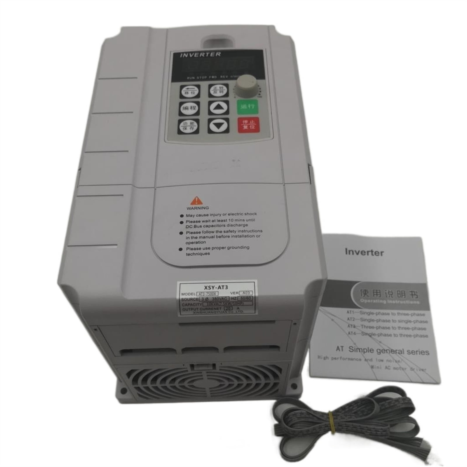 VFD 380V 4KW AC 380V 1.5kW/2.2KW/4KW/5.5KW/7.5KW Variable Frequency ...