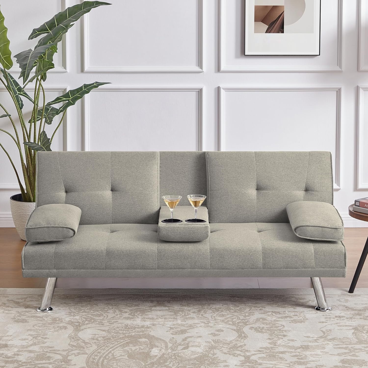 VFD Futon Sofa Bed Modern Folding Futon Set Convertible Recliner Lounge ...