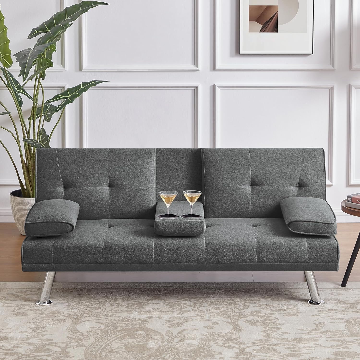 VFD Futon Sofa Bed Modern Folding Futon Set Convertible Recliner Lounge ...