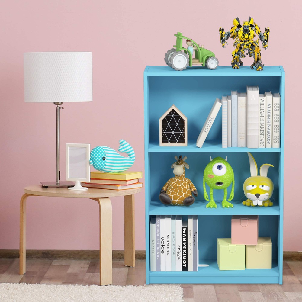 VFDTBUHN 3-Tier Multi-Functional Storage Bookcase Modern Open ...