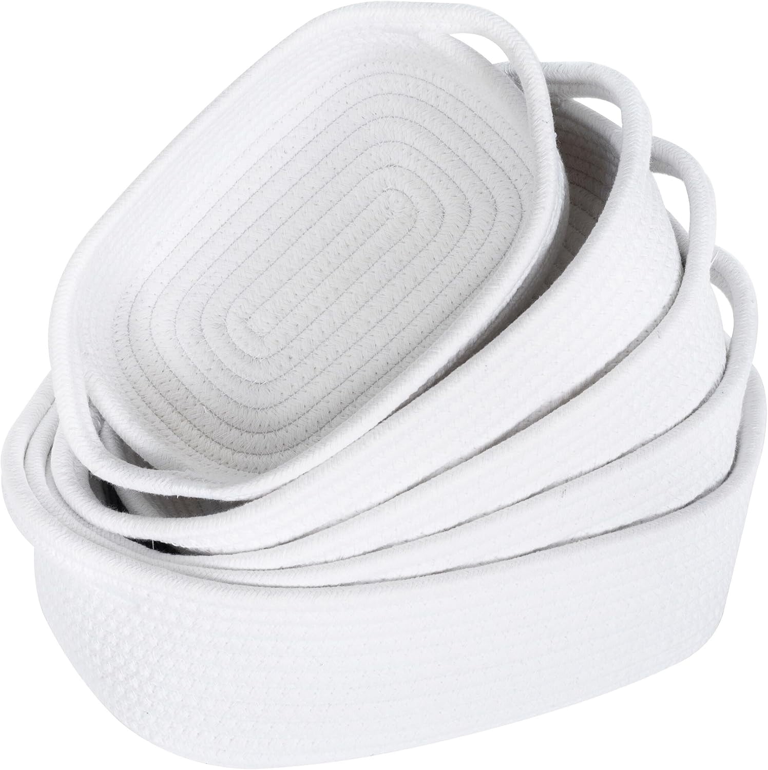 VFDTBUHN 5-Piece Storage Baskets for Organizing Small Woven Rope ...