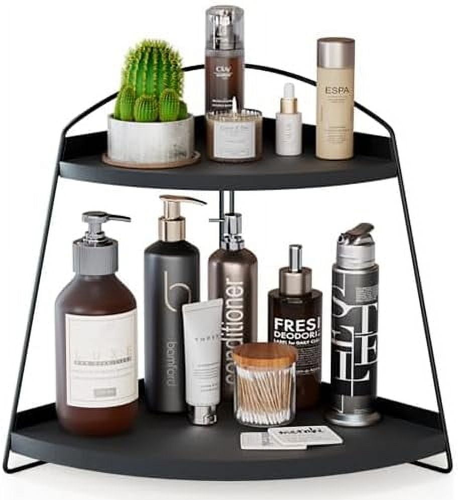VFDTBUHN Bathroom Counter Organizer 2 Tier Corner Countertop Storage ...