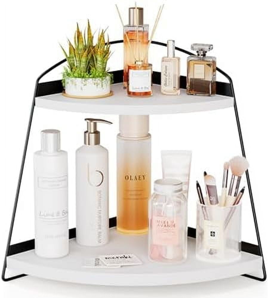 VFDTBUHN Bathroom Counter Organizer 2 Tier Corner Countertop Storage ...