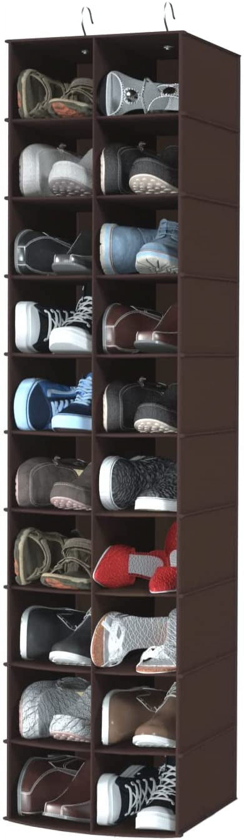 Hltser Hanging Closet Organizers 30 Section Shoe Shelves Shoe Storage ...