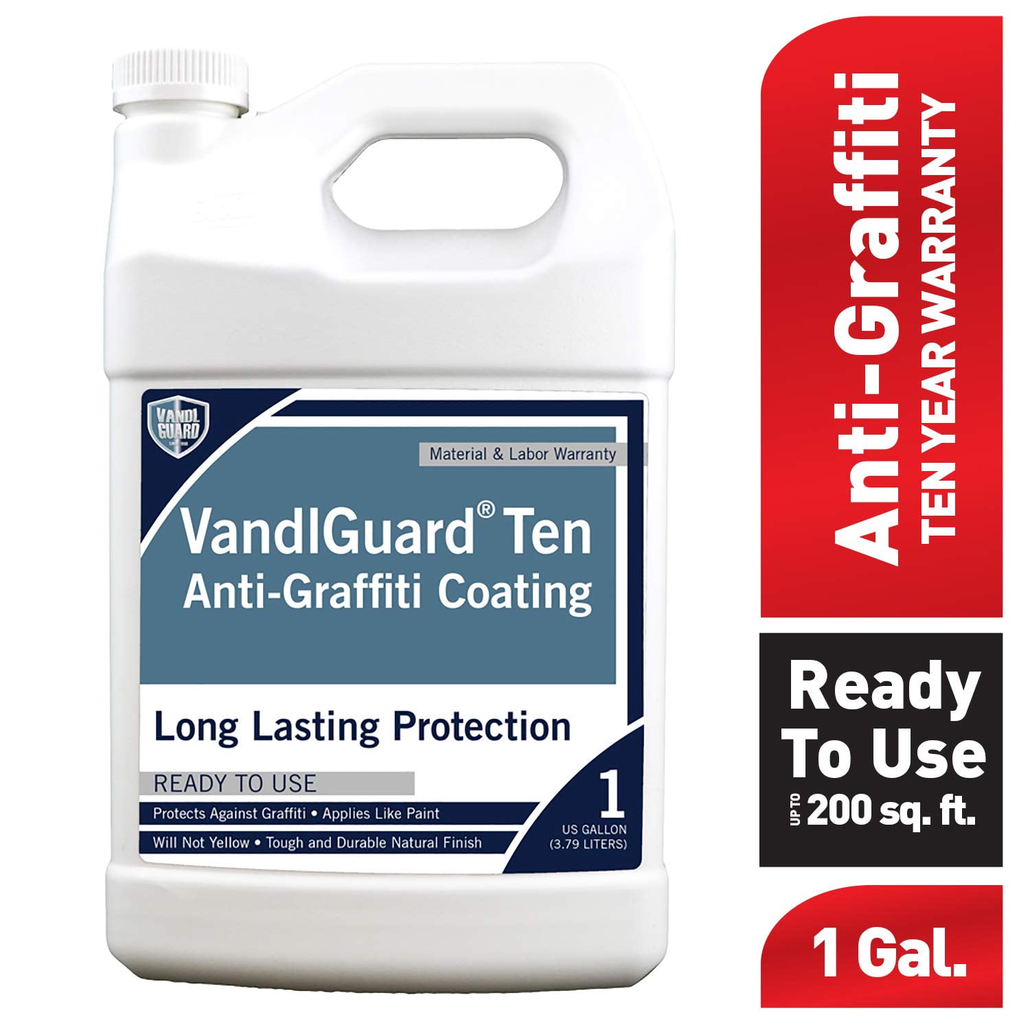 VG-7007 VandlGuardten Anti-Graffiti Coating for Protection Against ...