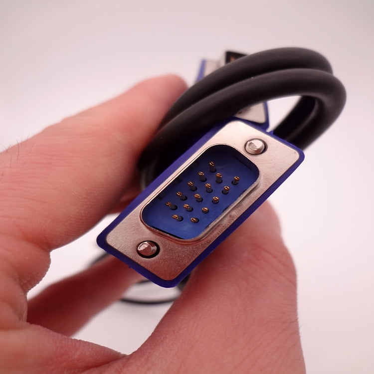 VGA 3+5 1.5 m computer monitor connected to video cable 15-pin small blue head vga blue ...