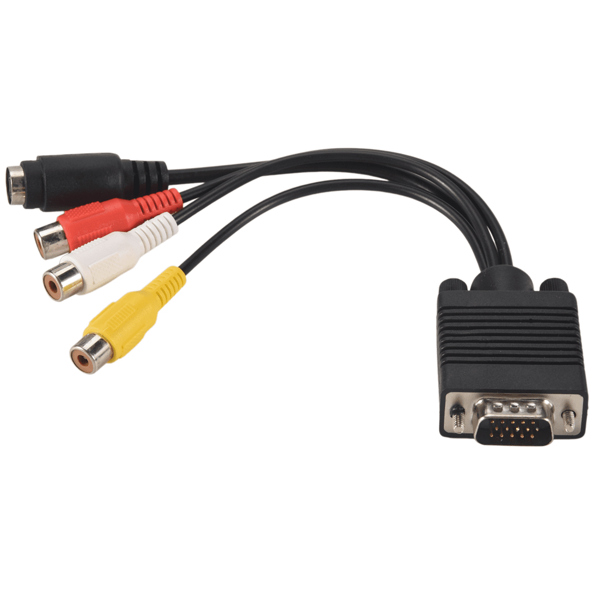 VGA Adapter to TV S-Video Out Cable for PC Video ywm58 - Walmart.com