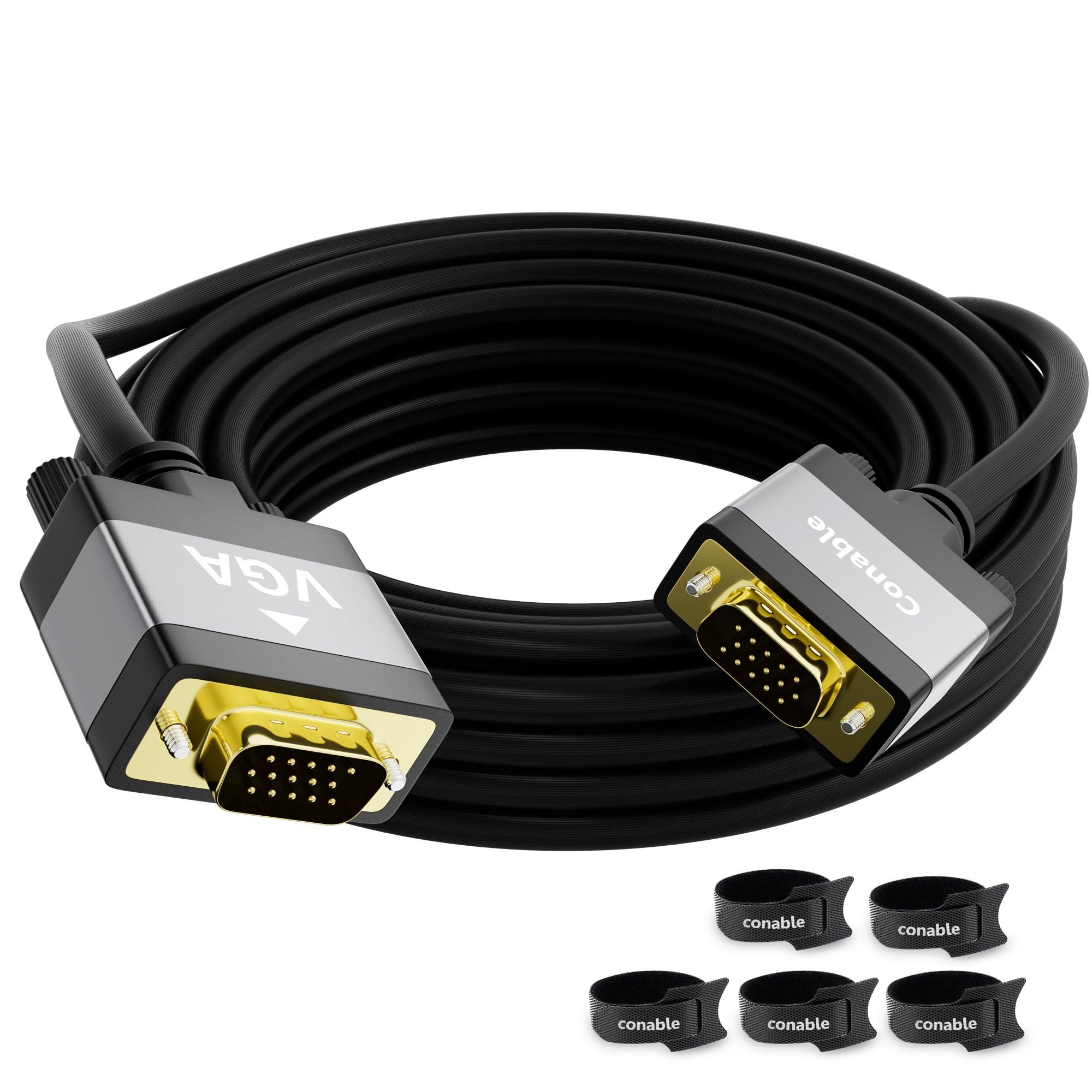 VGA to VGA Cable 4 FT, VGA Male to Male Adapter Cord, Standard 15 Pin ...