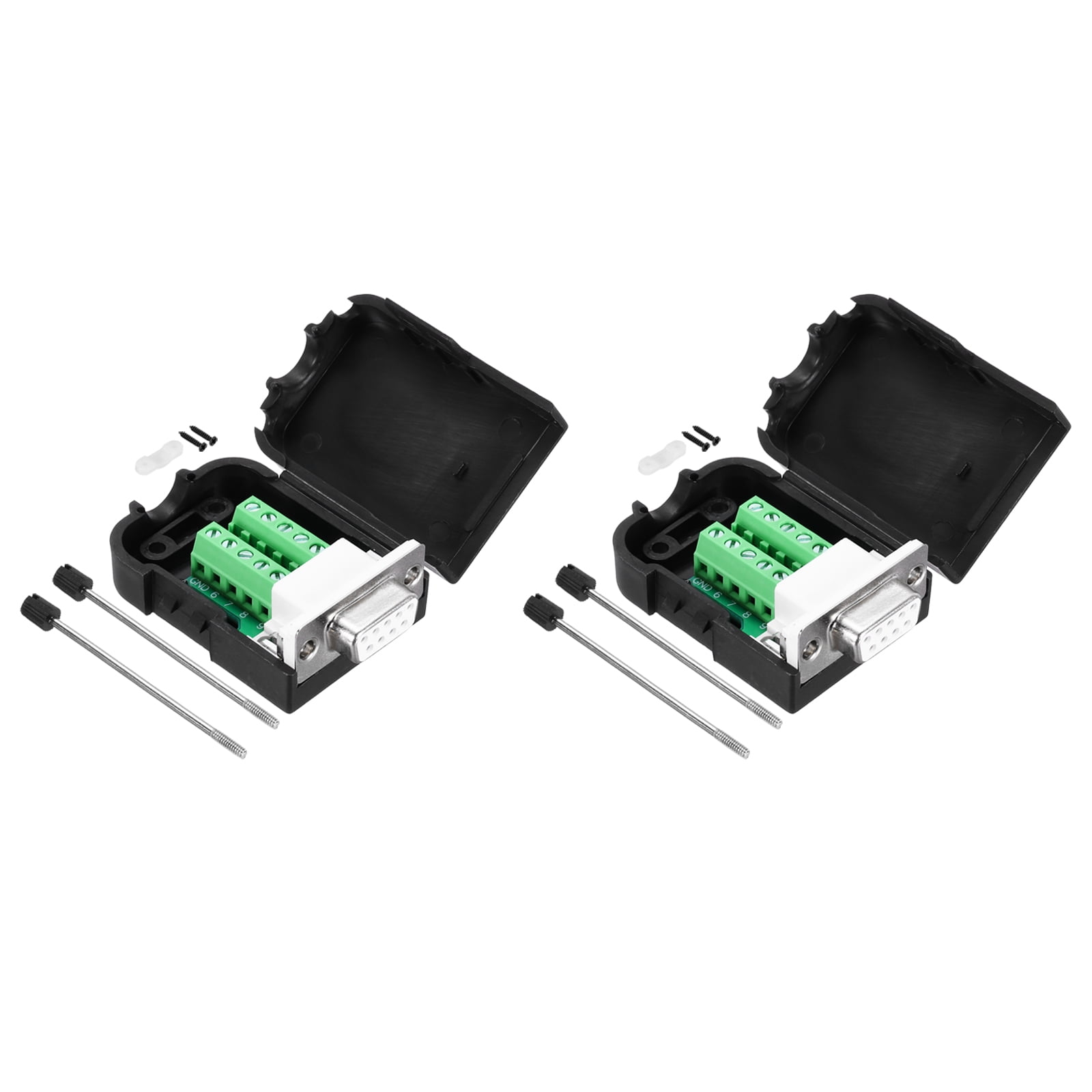 VGA Connector 9-pin 2-Row Female Solderless Serial Port Terminal ...